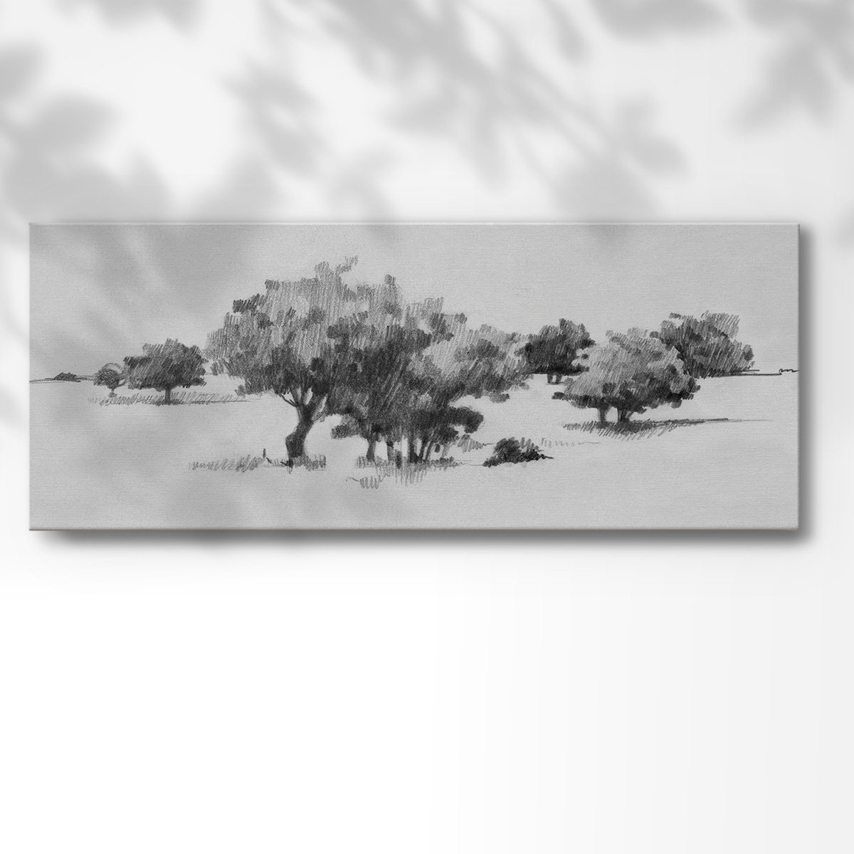 Red Barrel Studio® Treeline Sketch II On Canvas Print | Wayfair