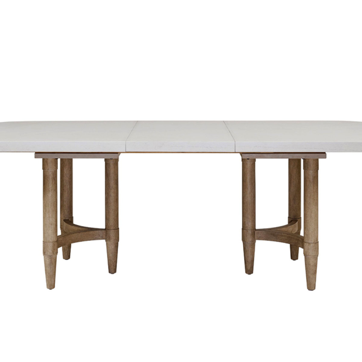 Red Barrel Studio® Triad Double Pedestal Dining Table With Leaf | Wayfair