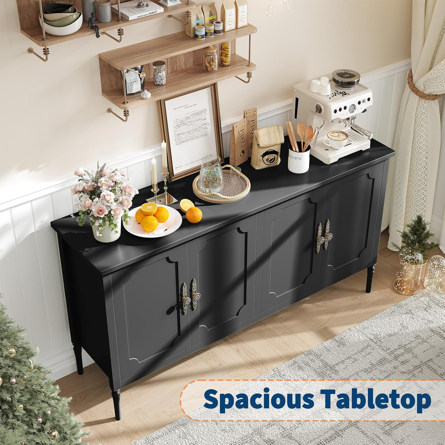 Charlton Home® 59" Sideboard Buffet Cabinet with Storage, Modern ...