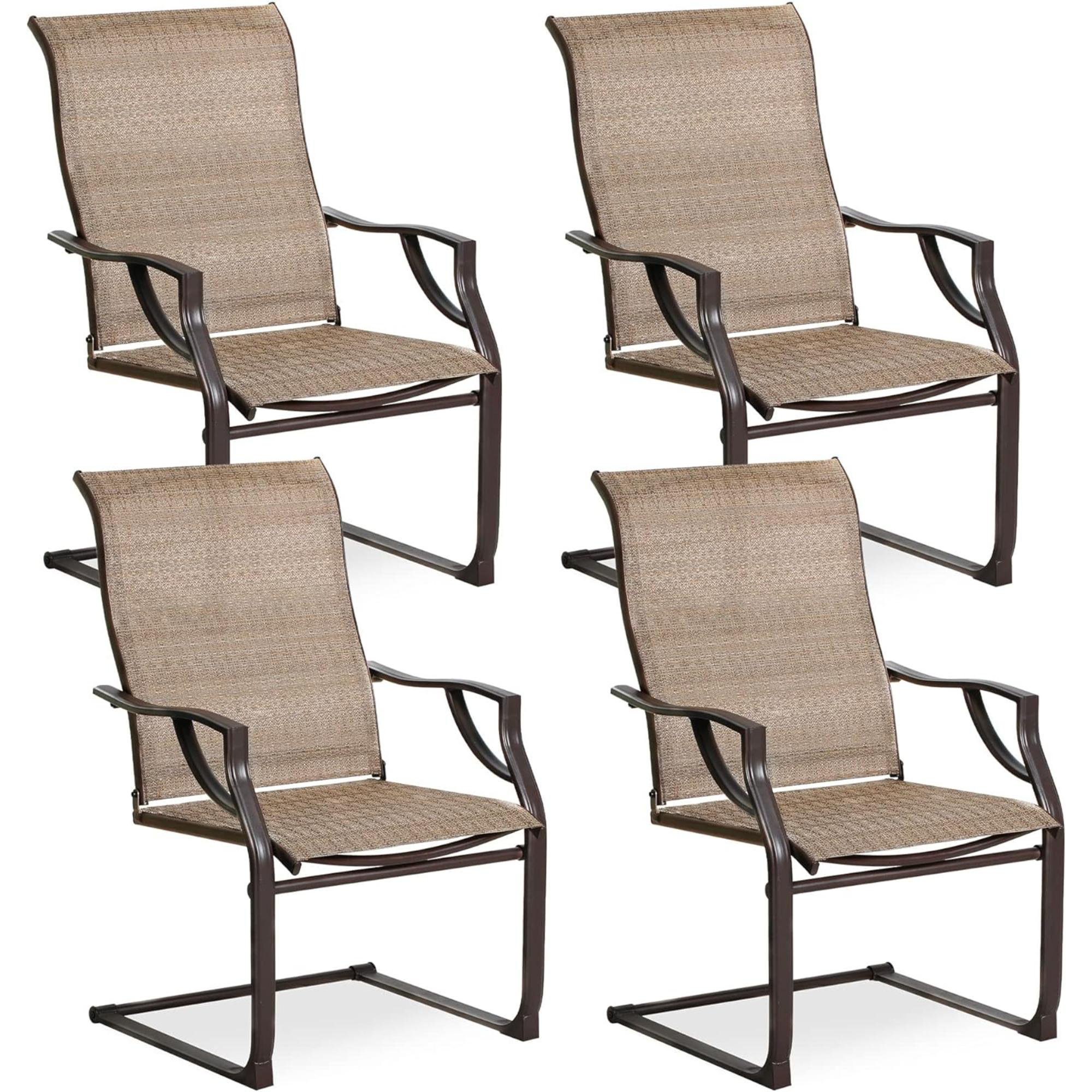 Lark Manor™ All Weather Spring Motion Textile Patio Dining Chairs Set ...