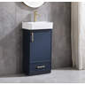 Ebern Designs Suheyb 18" Modern Mini Blue Single Bathroom Vanity Set ...