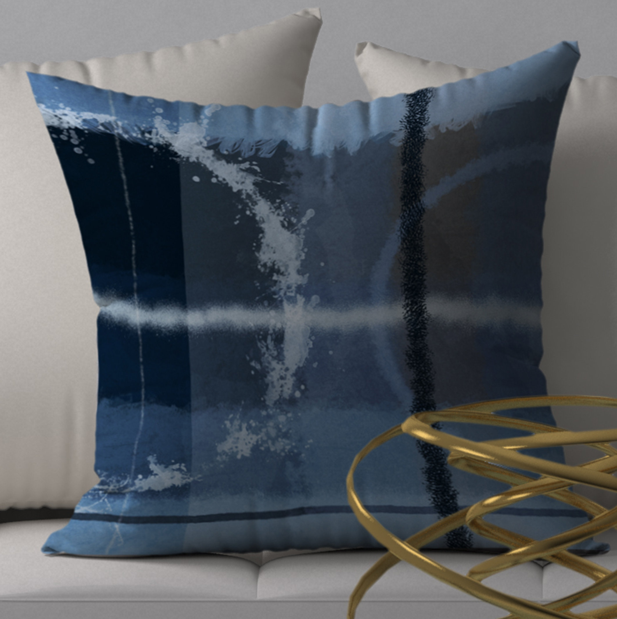 LeRoi Products Creamy Legend Decorative Square Pillow Cover & Insert ...