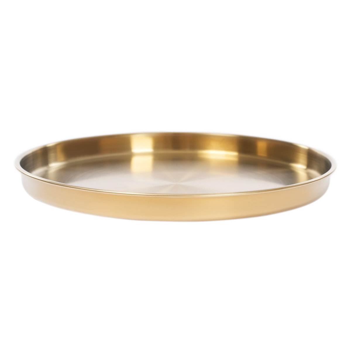 Mercer41 Round Serving Tray in Gold (Set of 6) & Reviews | Wayfair