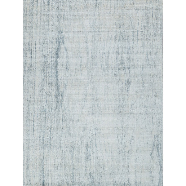 Exquisite Rugs Rectangle Cloud Hand Loomed Wool/Bamboo Slat/Seagrass ...