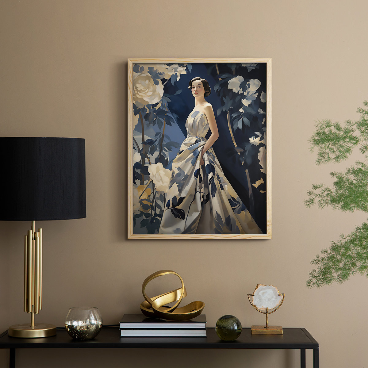 Charlton Home® WOMEN Series DLXXV Framed Print - Solid Wood | Wayfair