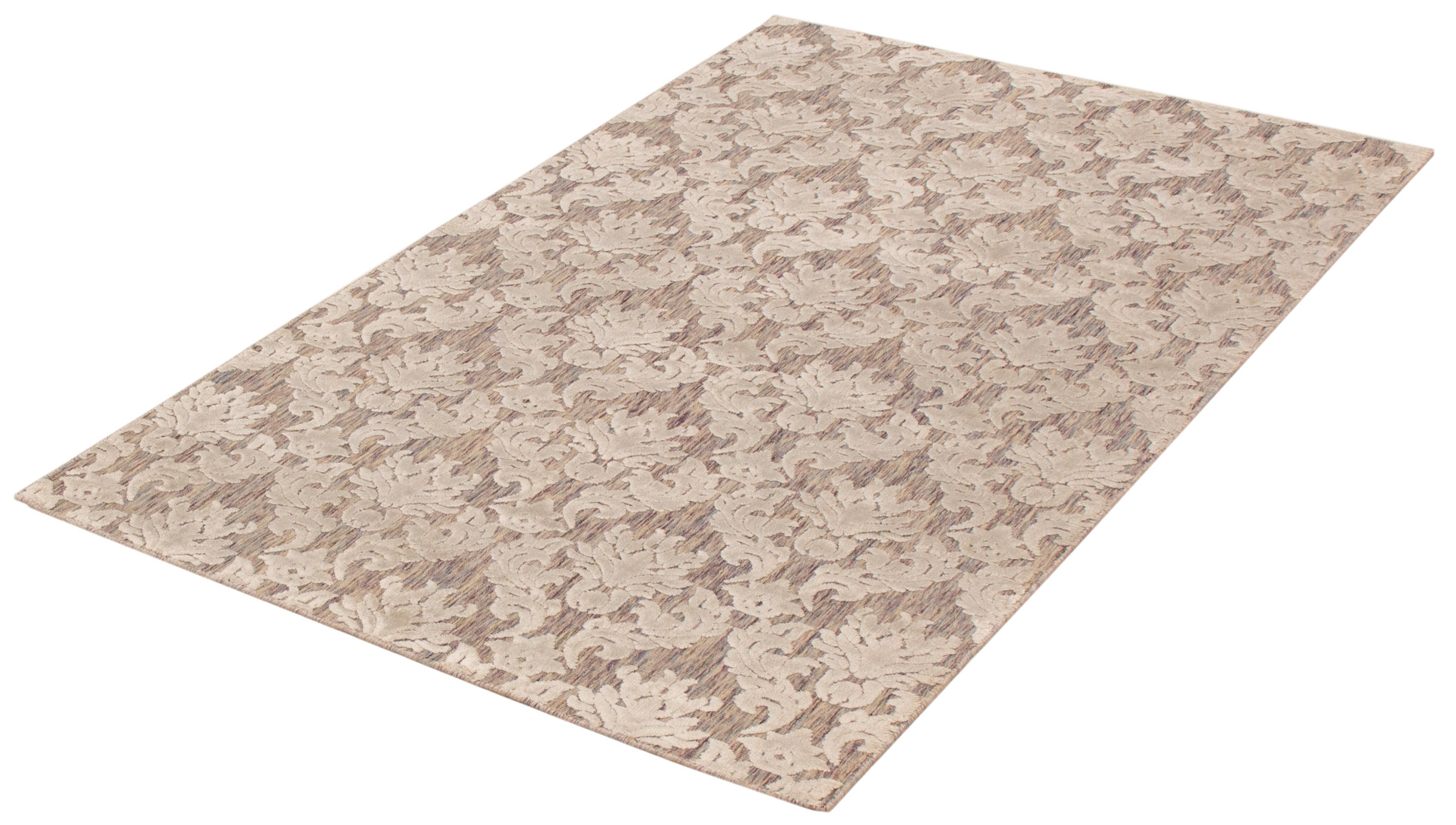 Rosdorf Park Fahy Damask Handwoven Cream/Gray Area Rug | Wayfair