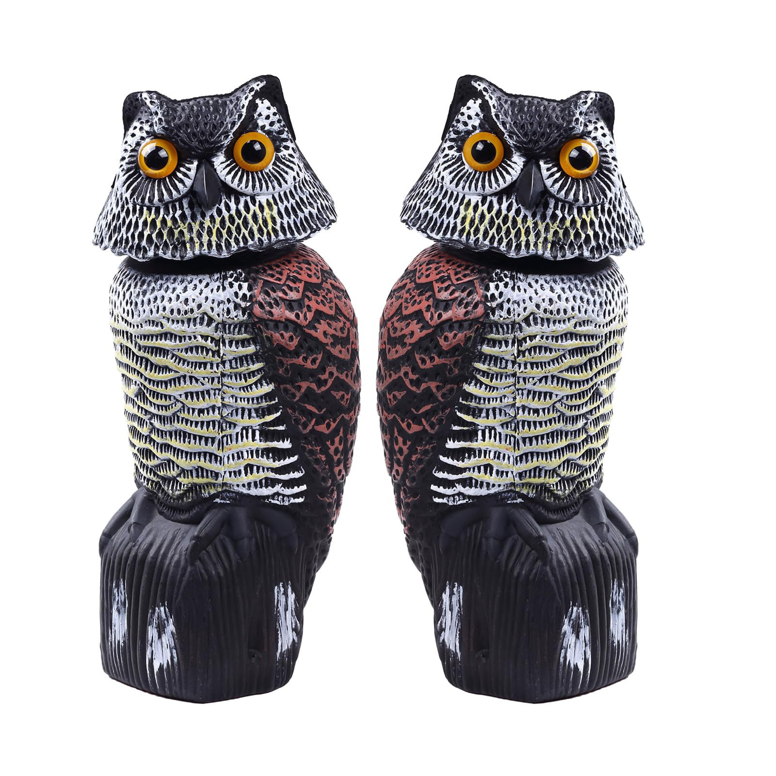 Ophelia & Co. 2 Pack Fake Owl Decoys To Scare Birds Away(15 Inch ...