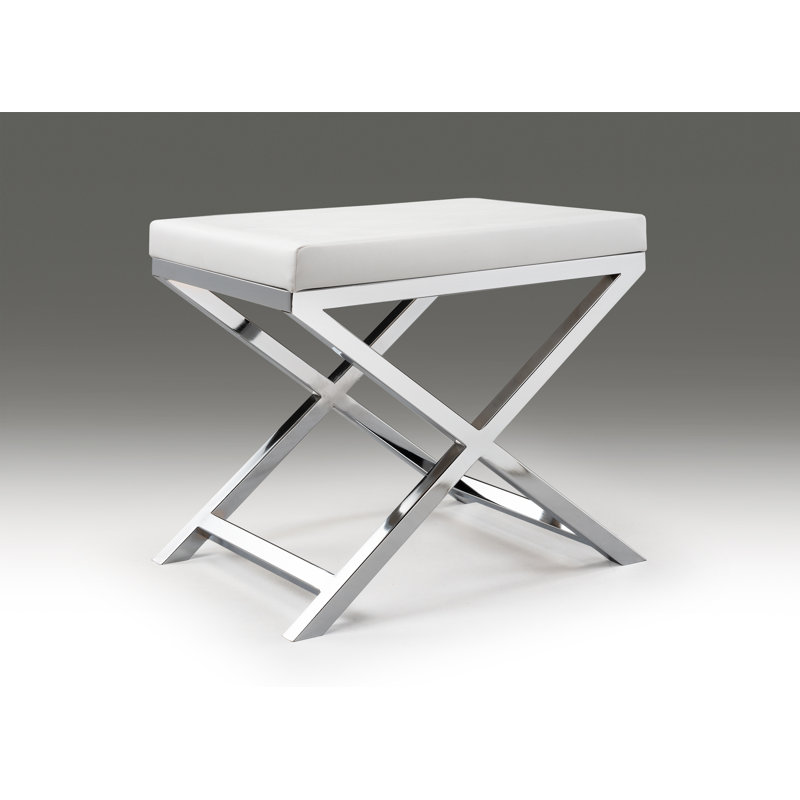 Wade Logan® Andriesse Iron Vanity Stool & Reviews | Wayfair