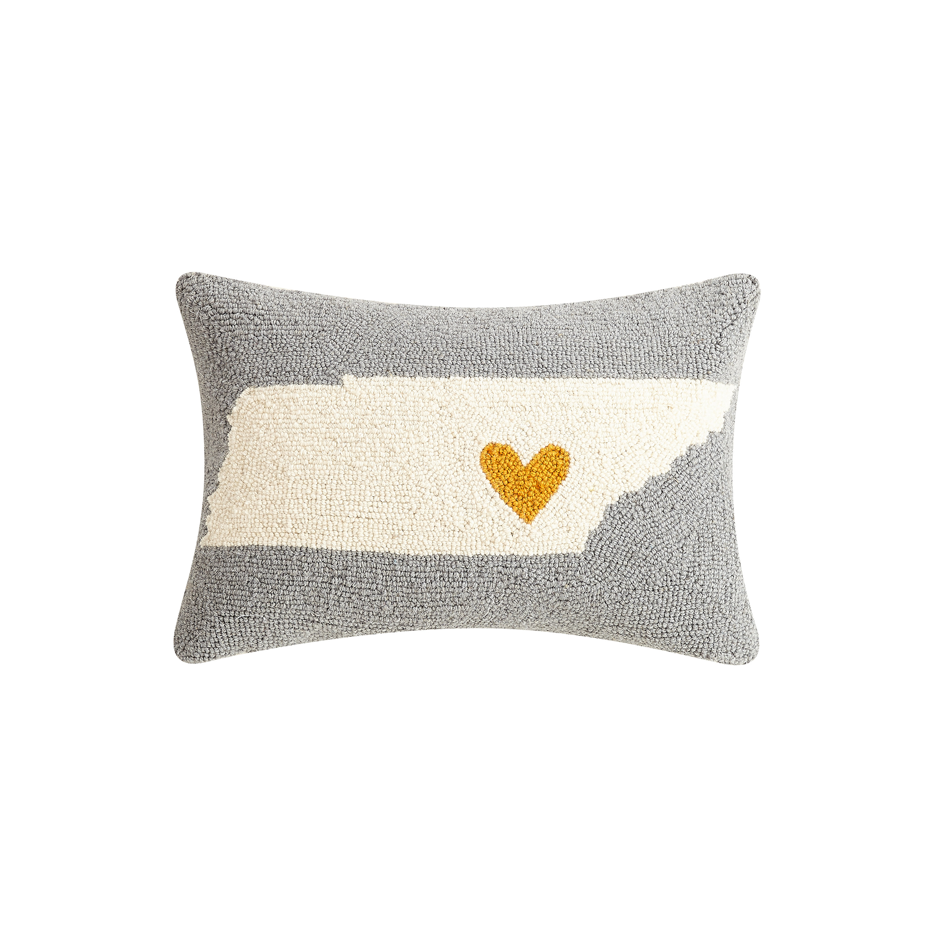 Peking Handicraft Heart In Tennessee Wool Hook Throw Pillow | Wayfair
