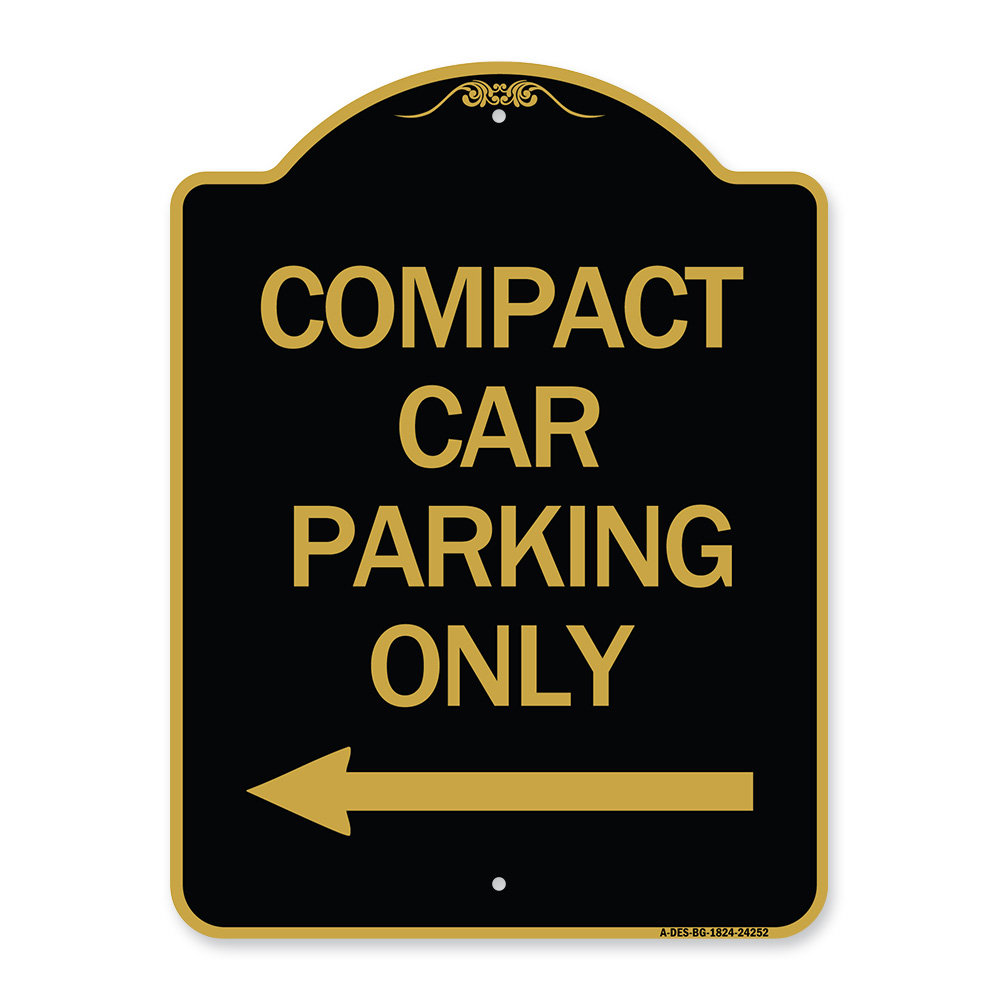 SignMission Signmission Designer Series Sign - Compact Car Parking Only ...