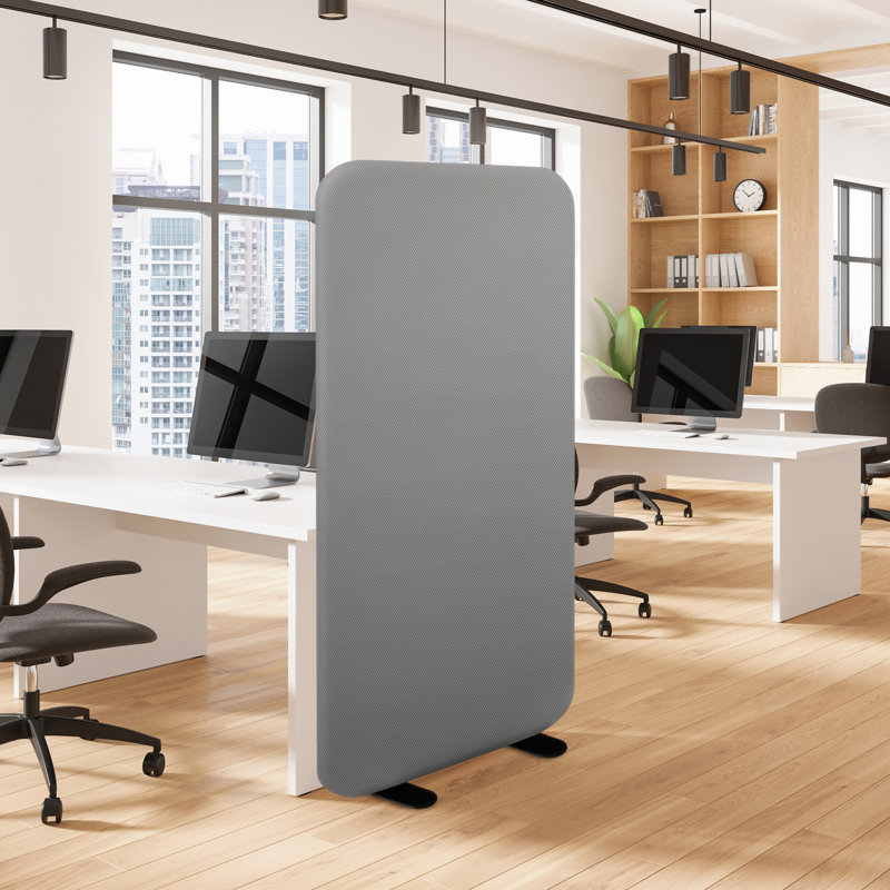 Inbox Zero Nikiea Freestanding Room Divider 29" x 65" Portable ...