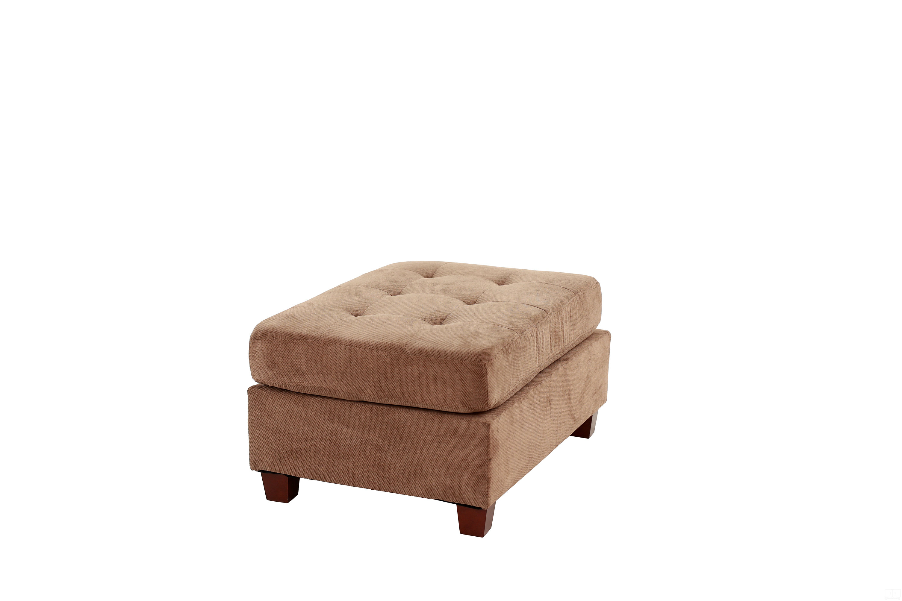 Red Barrel Studio® Cocktail Ottoman Waffle Suede Fabric W Tufted Seats ...
