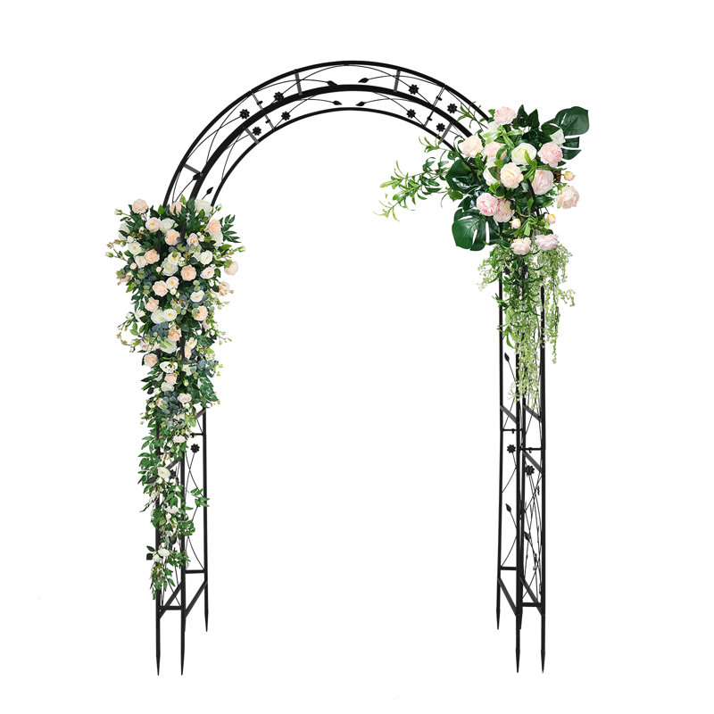 Winado 53" W x 22" D Metal Arbor in Black & Reviews | Wayfair