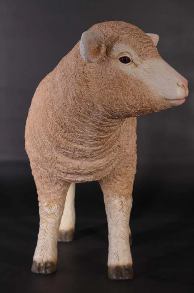 Rosalind Wheeler Buchler Merino Baby Lamb Life Size Statue | Wayfair