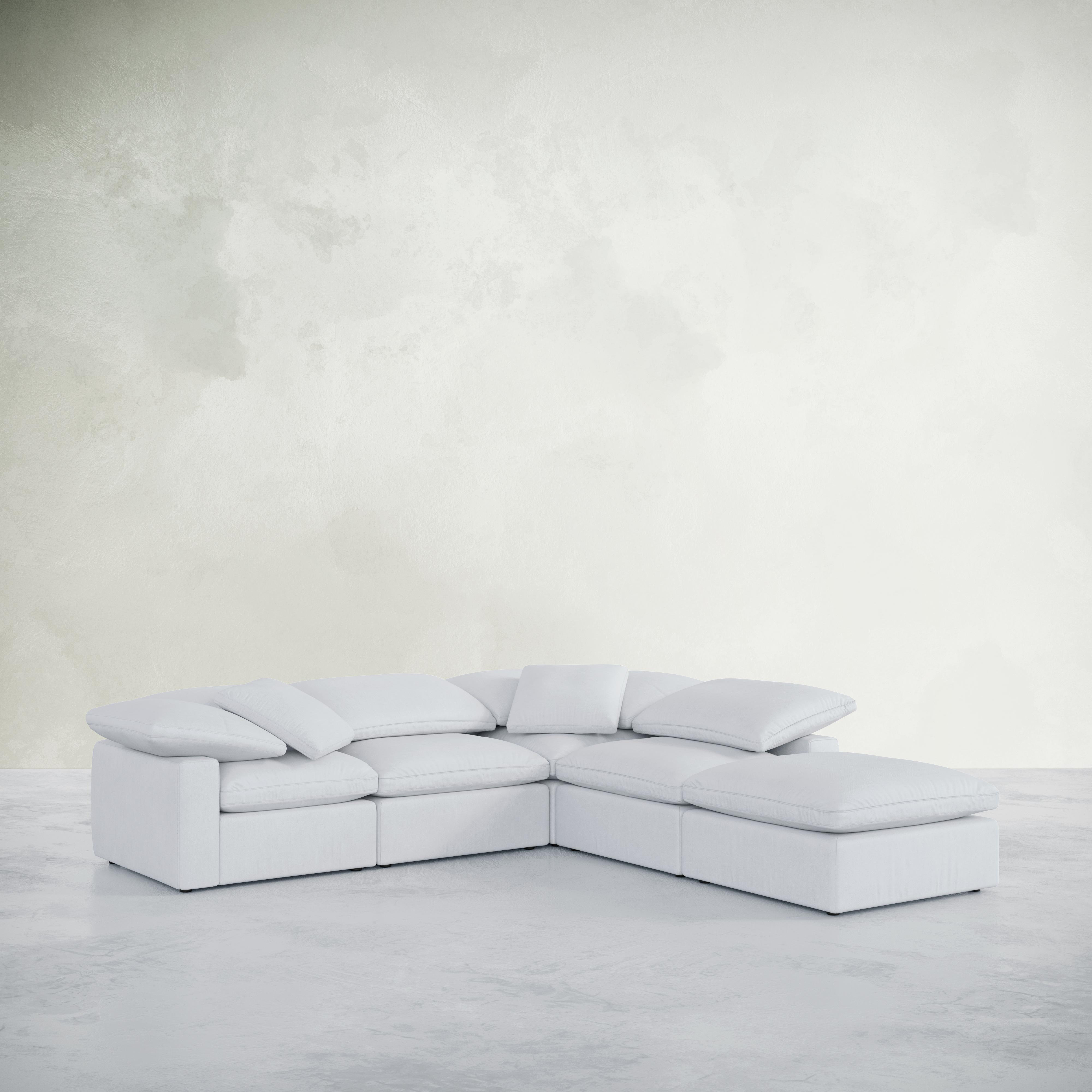 Case & Canvas Soho 5 Piece Sectional Sofa Ottomanpearl | Perigold