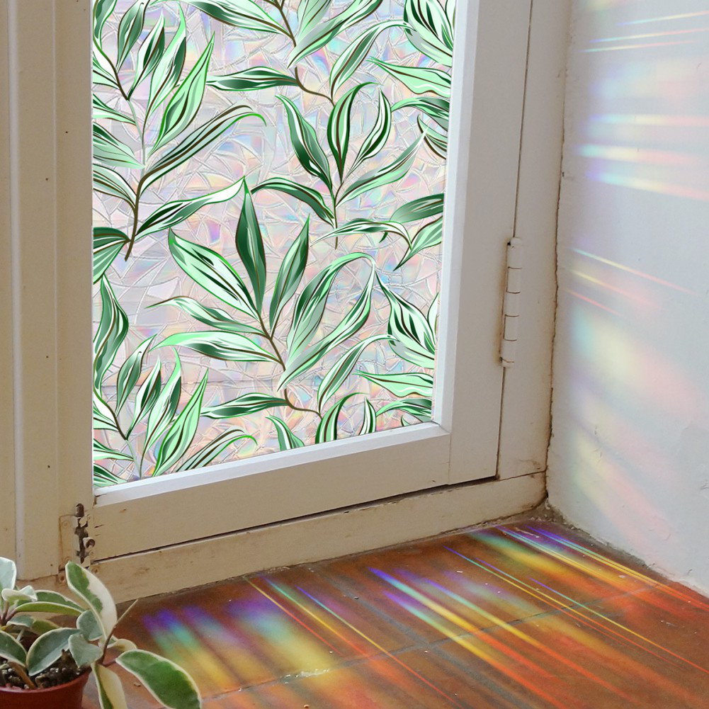 Winston Porter 6pcs Willow Leaves Translucent Curtain Sticker ...