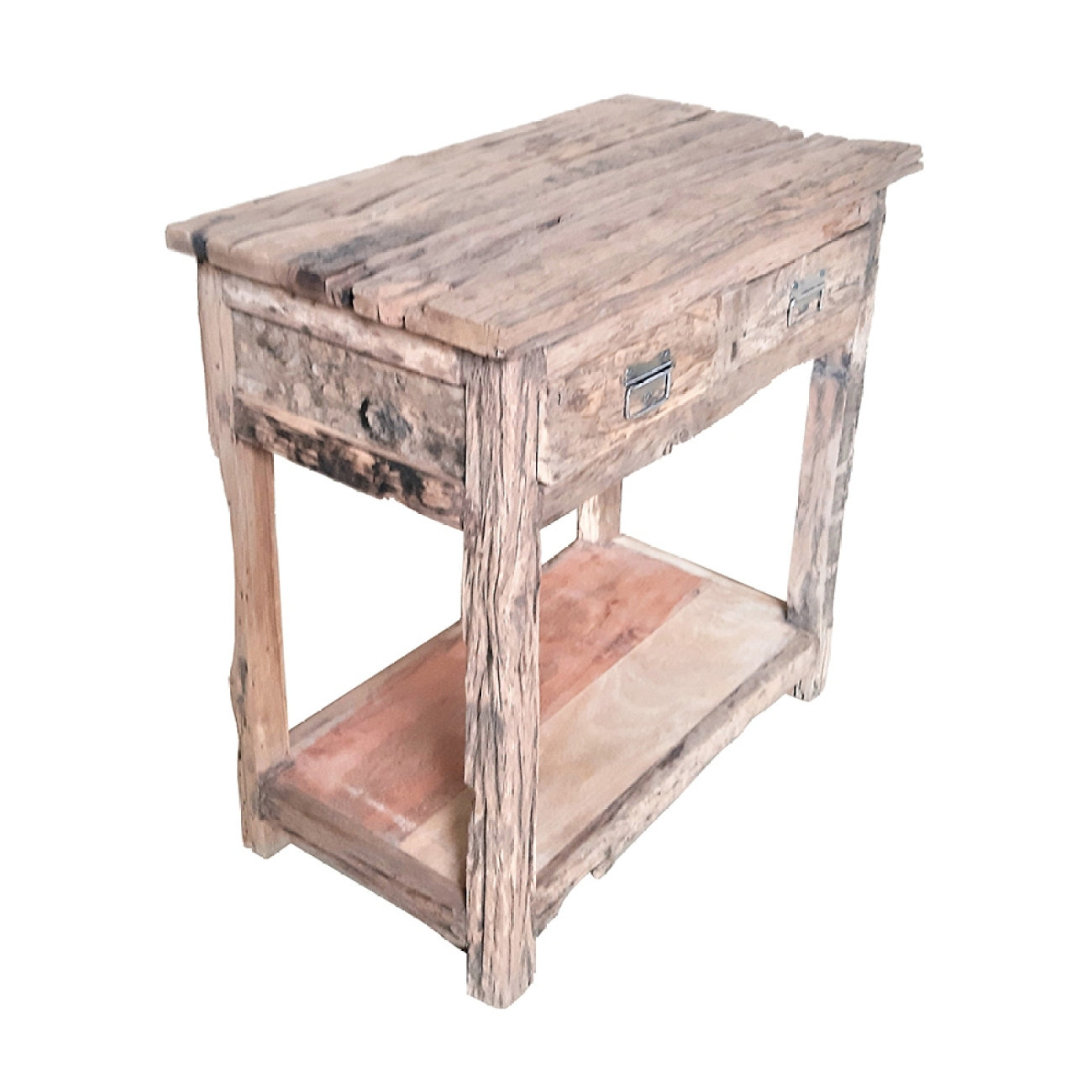 Loon Peak® Rustic 2-Drawer Kitchen Island Rustic Cabinet Small Cabinet ...