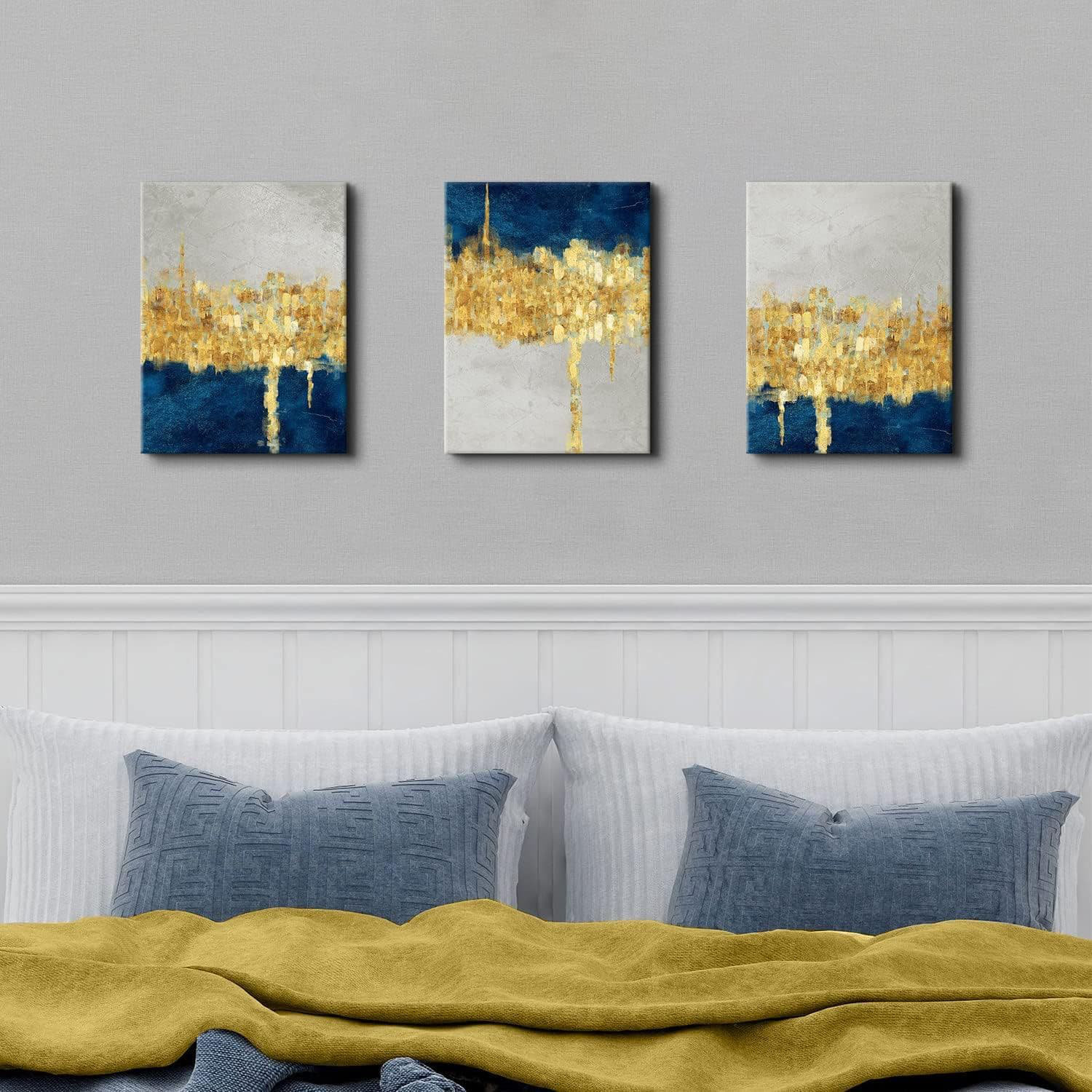 Canora Grey 3 Piece Dovetail Frame Print on Canvas | Wayfair.co.uk
