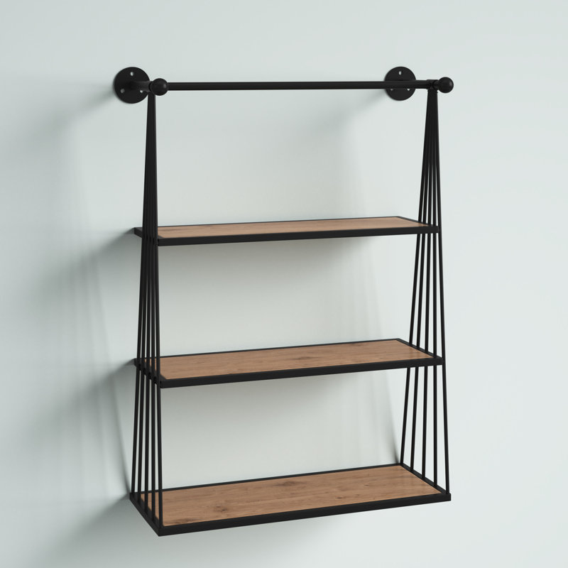 Steelside™ Mariah 3 Piece Metal Accent Shelf & Reviews | Wayfair