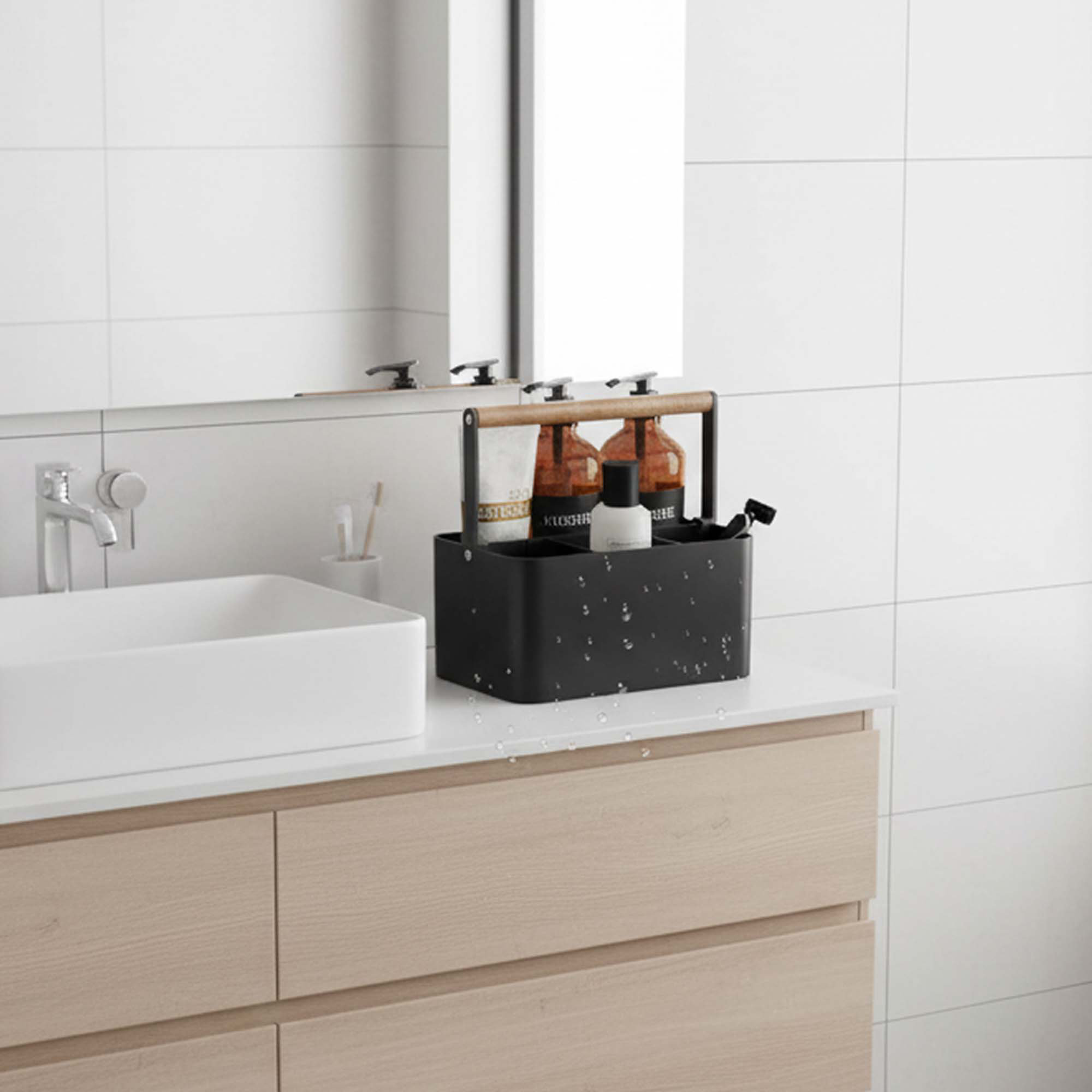 Rebrilliant Portable Dorm Shower Caddy with Handle and Adjustable ...