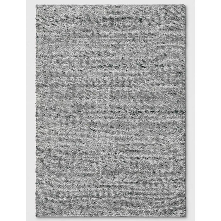 17 Stories Flatweave Wool Solid Color Rug | Wayfair