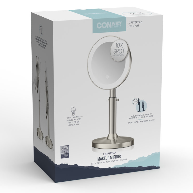 Conair LED Lighted Telescope Mirror & Reviews | Wayfair