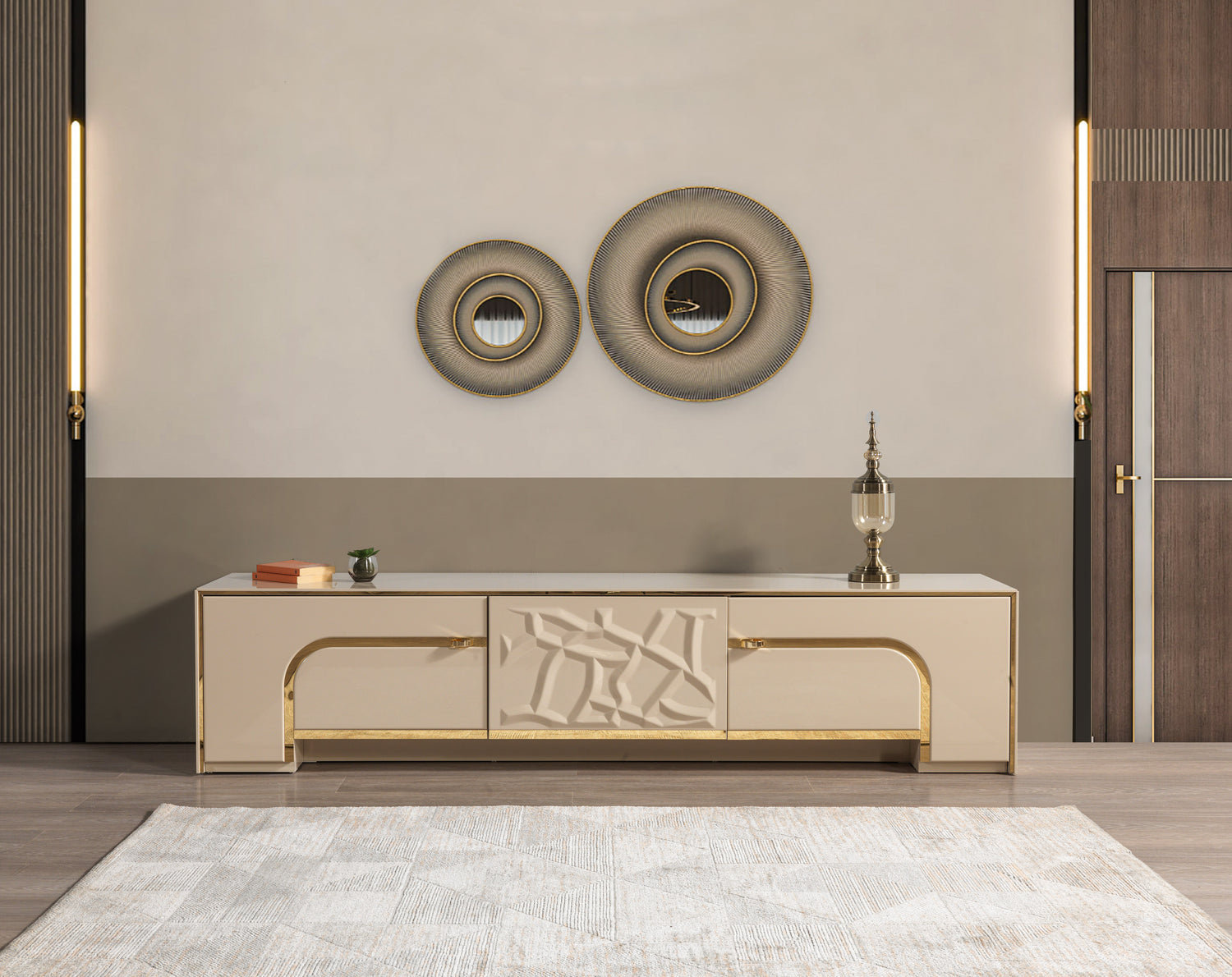 Everly Quinn Helena Ivory TV Stand | Wayfair