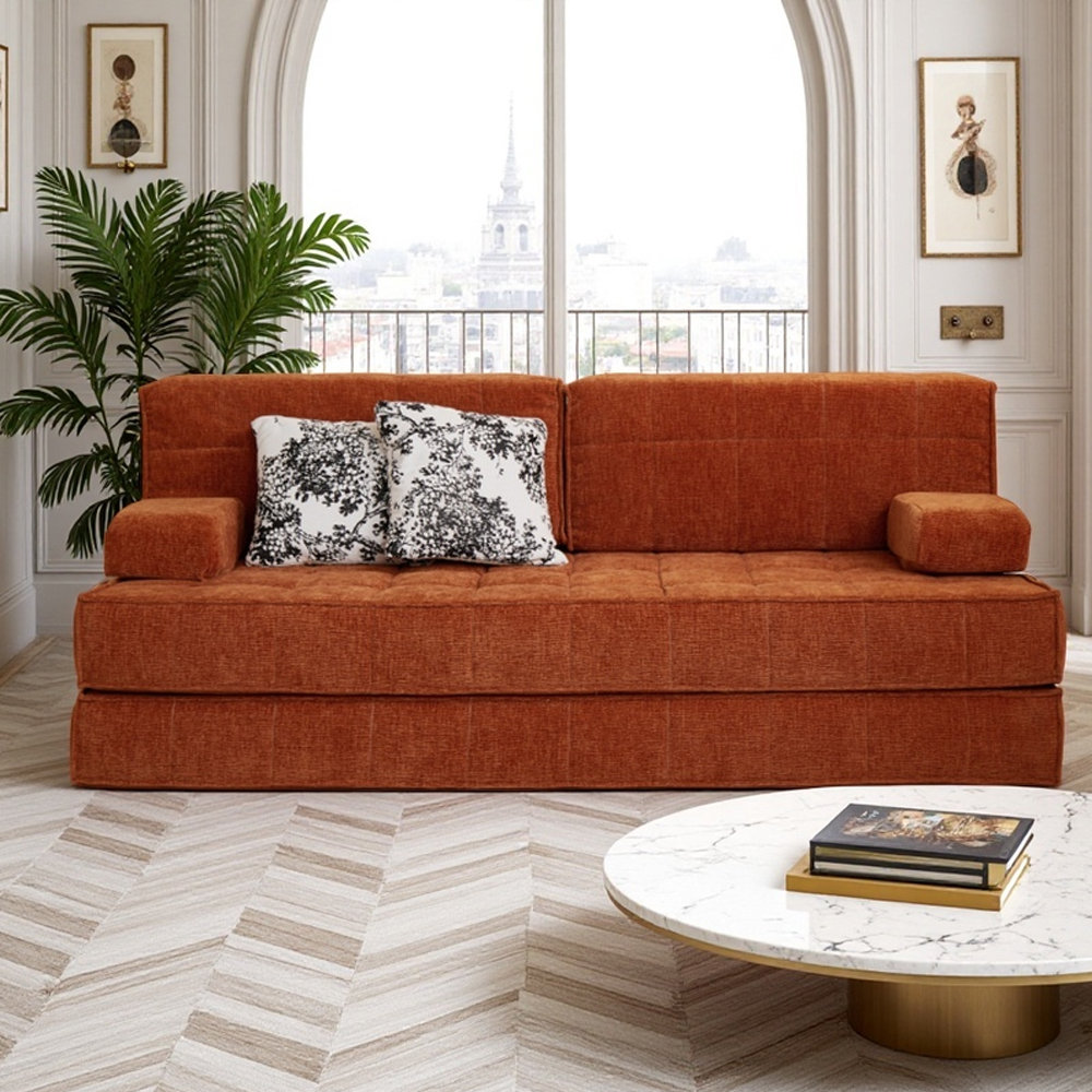Ebern Designs Modern Modular Upholstered Fabric Sofas | Wayfair