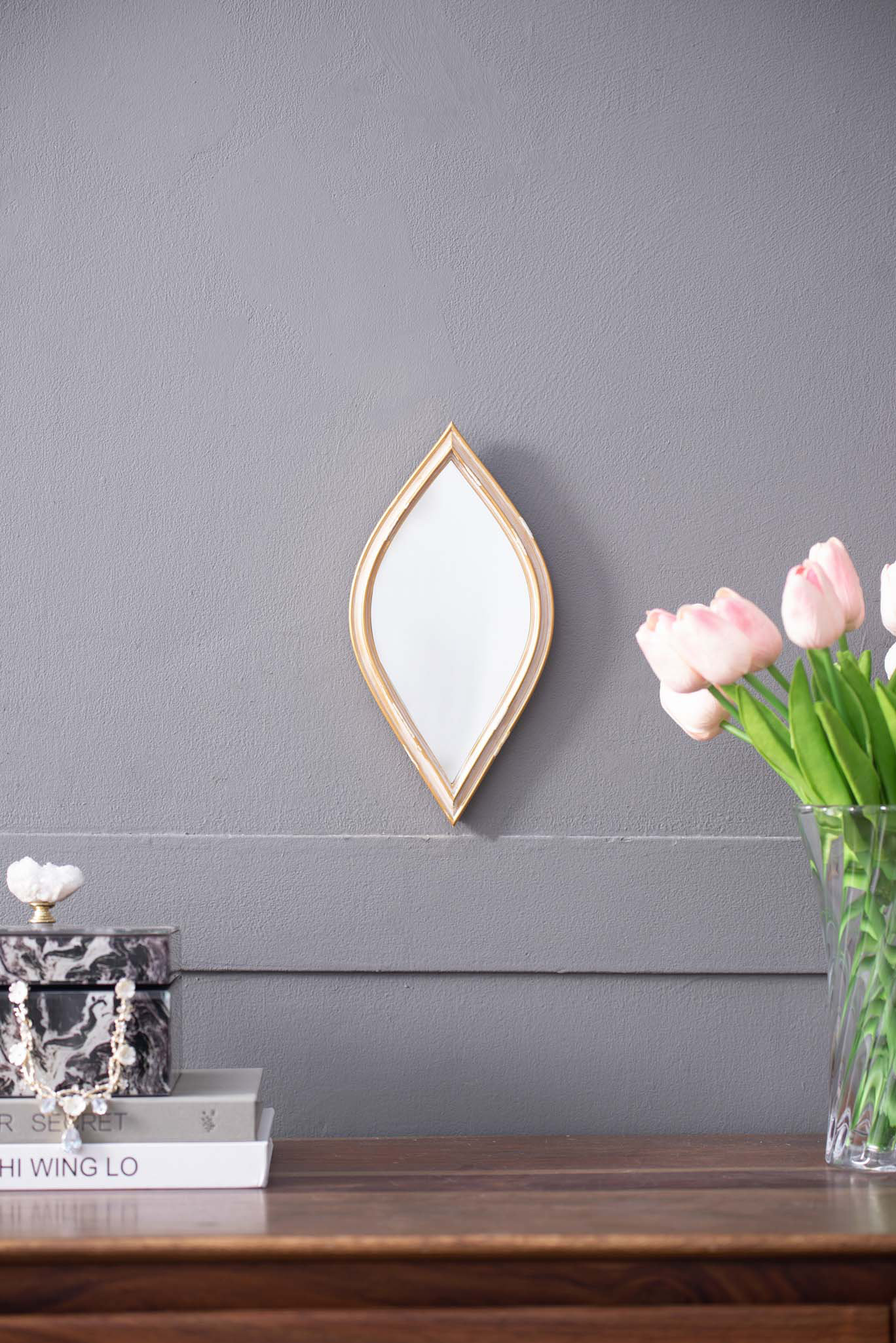 Fleur De Lis Living Small Decorative Mirror for Wall Decor, 2 Pieces ...