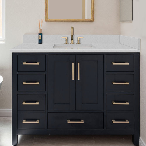 PROOX 21.25" Wide Quartz stone Side Splash For Vanity Sink Top | Wayfair