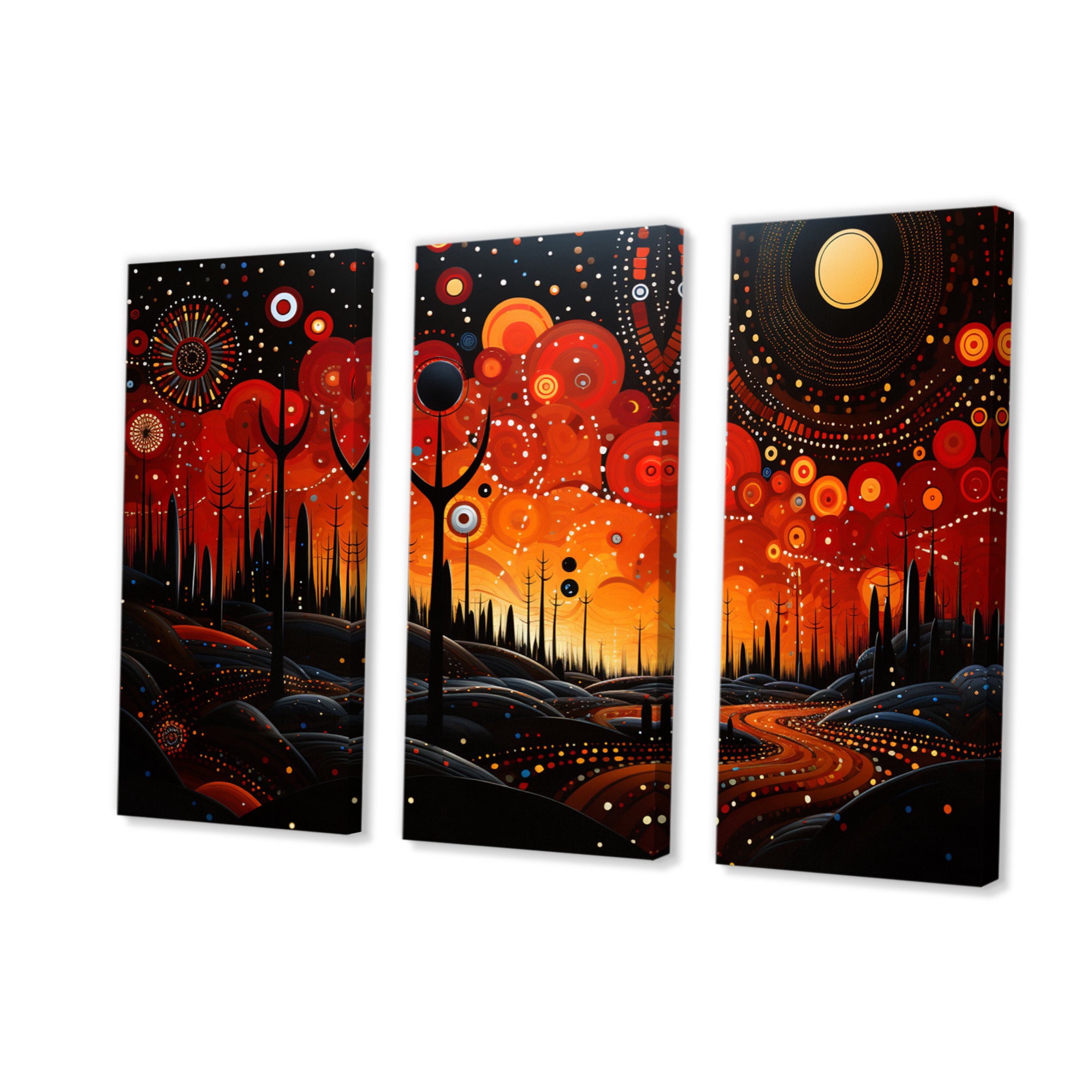 Winston Porter African Tribal Rhythms Pointillism II - African Tribal ...