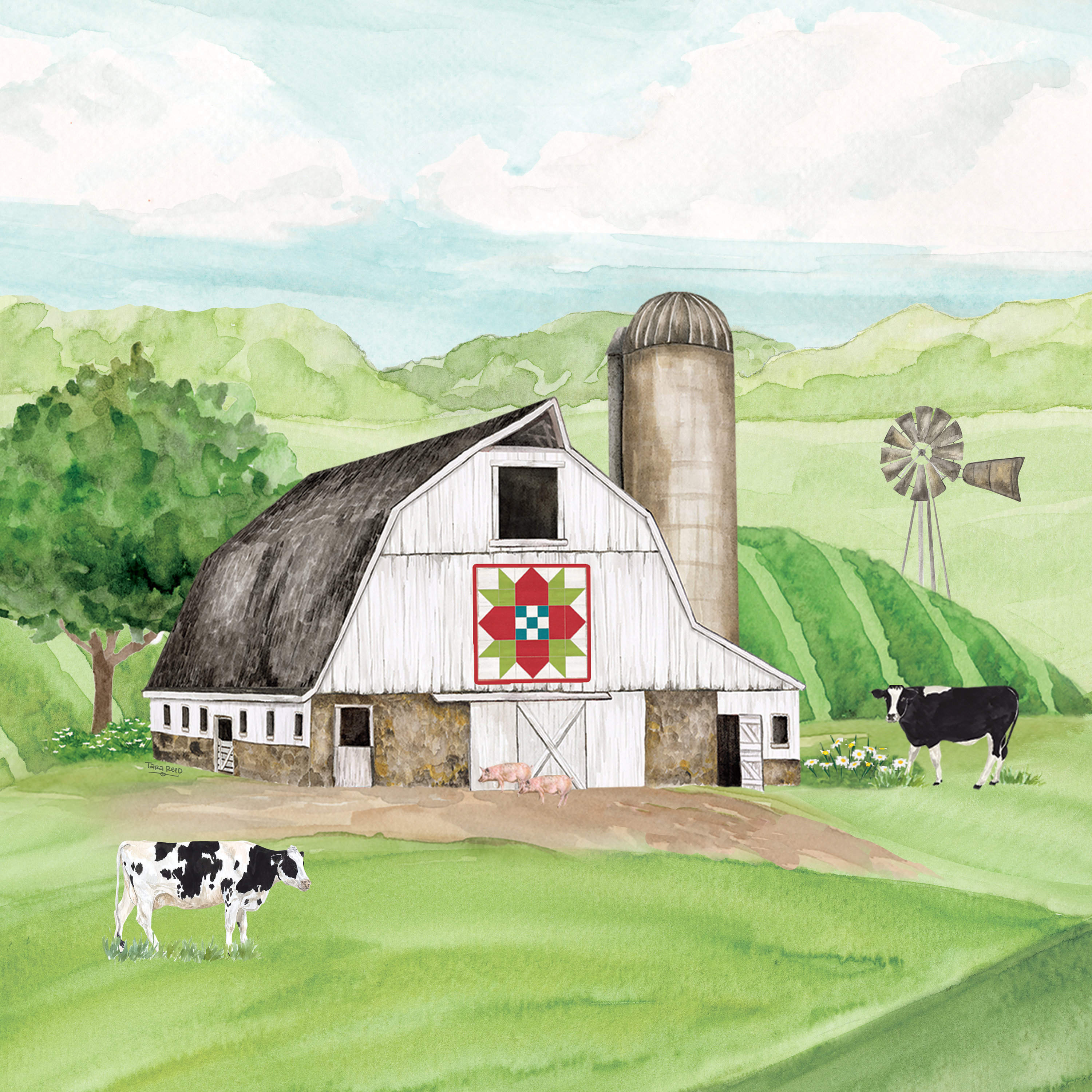 August Grove Ameiah Spring On The Farm Barn I by Tara Reed | Wayfair