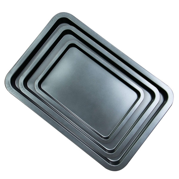 Belfry Kitchen Raymundo Non-Stick Carbon Steel Baking Tray Set ...