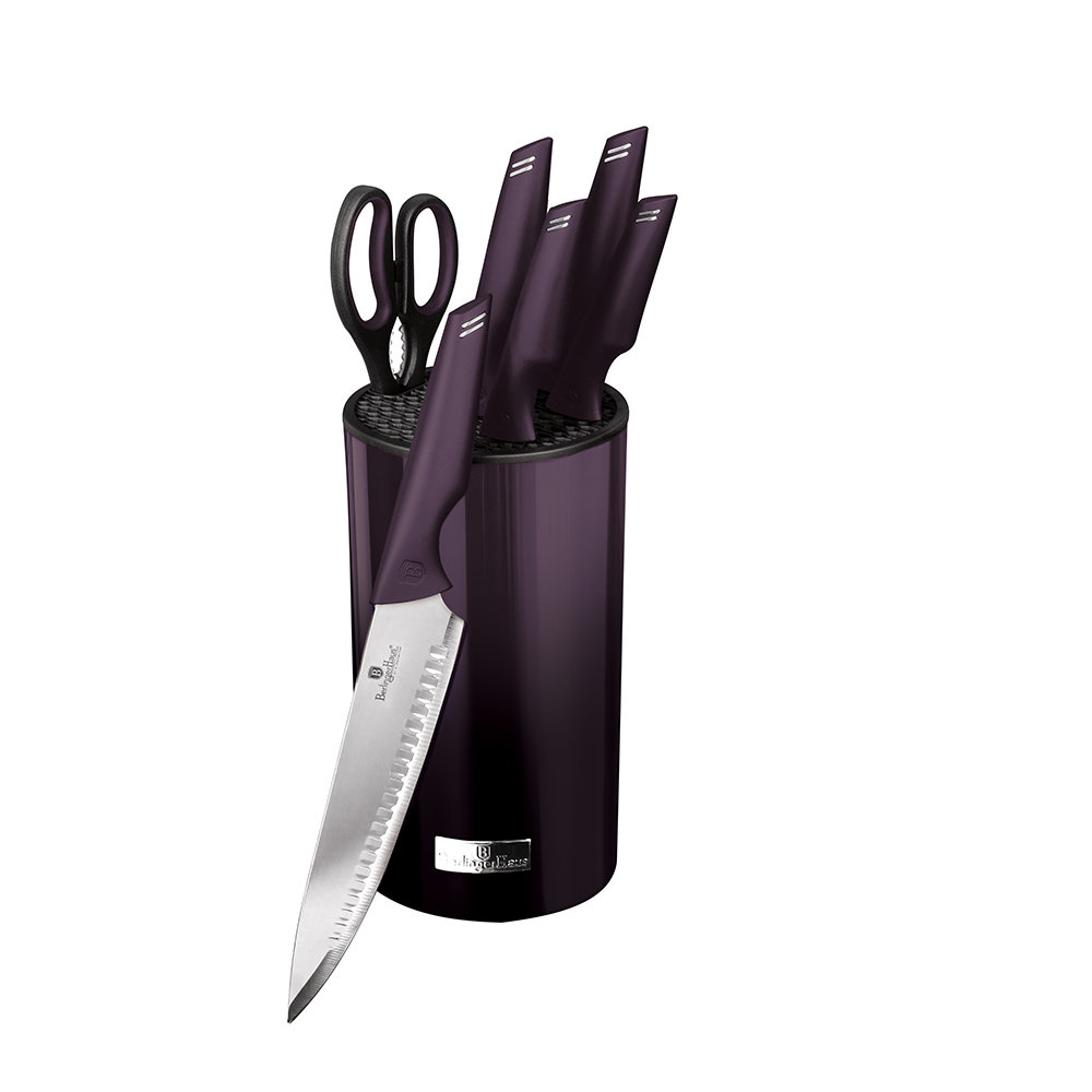 Berlinger Haus 7 Piece Stainless Steel Knife Block Set | Wayfair