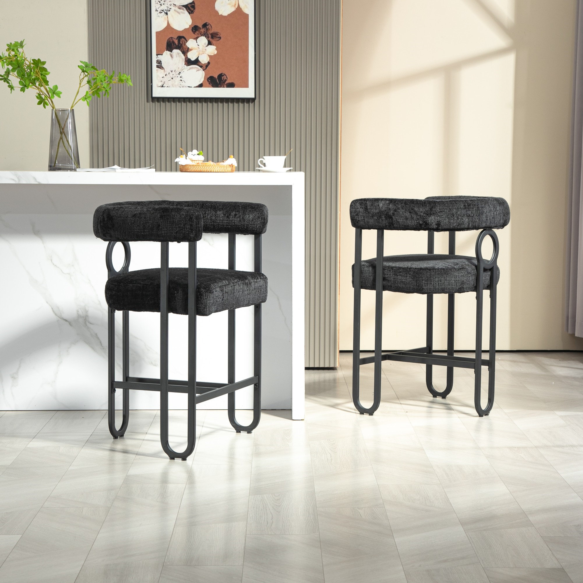 17 Stories Accent Chair, Set Of 2 Bar Stools, Accent Chair With Back ...