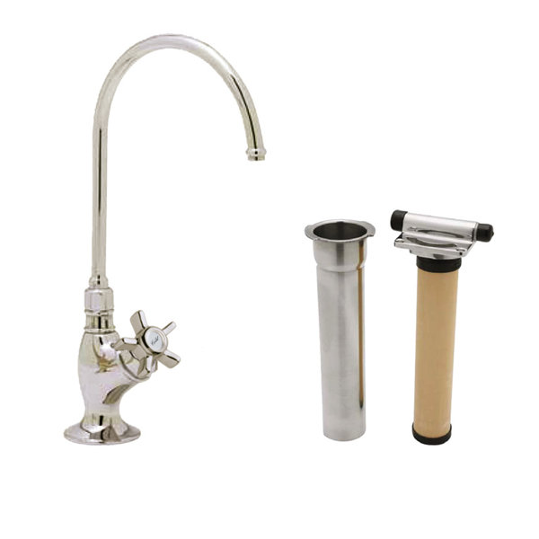 Rohl Country Single Handle Kitchen Filter Faucet with Column Spout ...