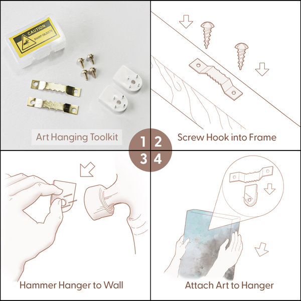 SIGNLEADER Framed Canvas Print Wall Art Chagall Crescent Moon Pastel ...