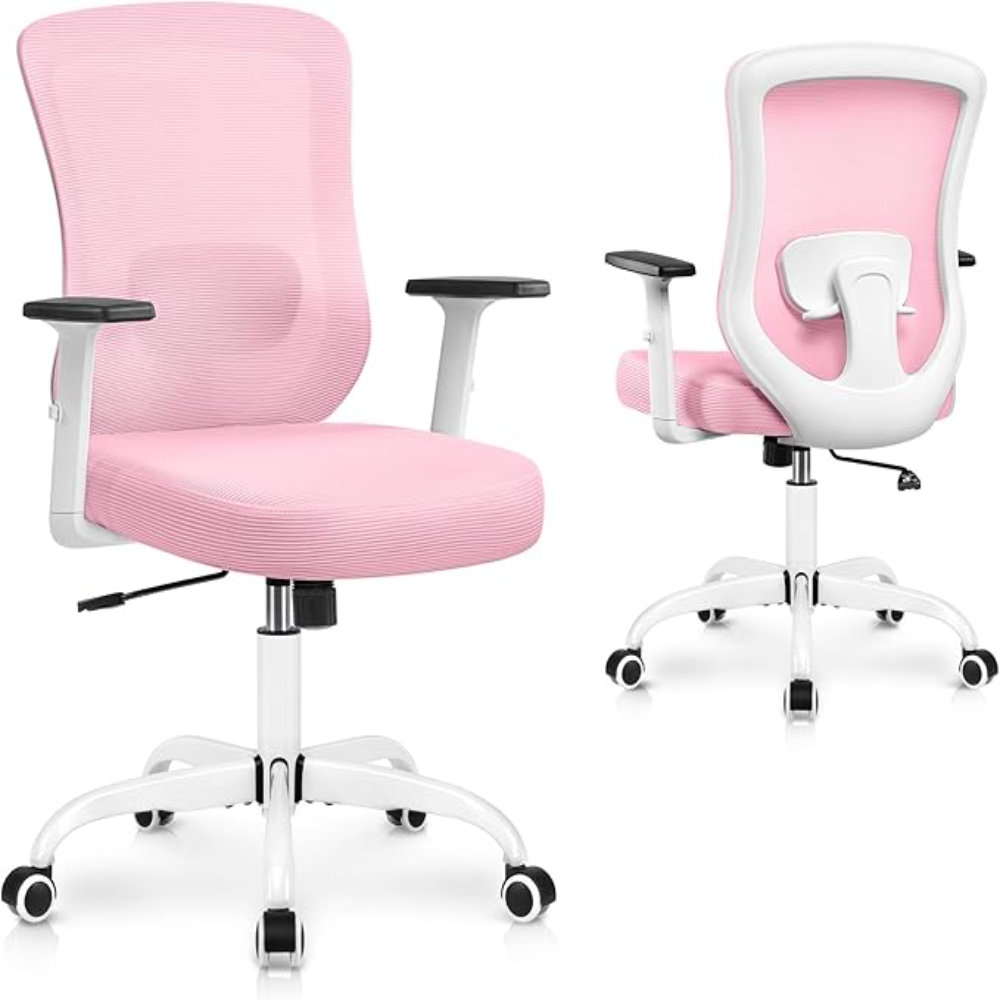 Inbox Zero Office Chair, Ergonomic Home Office Desk Chairs, Breathable ...