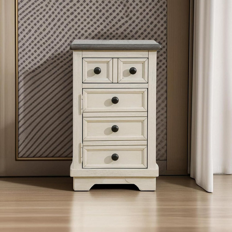 Red Barrel Studio® Tyesha Two-tone Farmhouse Style Side Cabinet | Wayfair