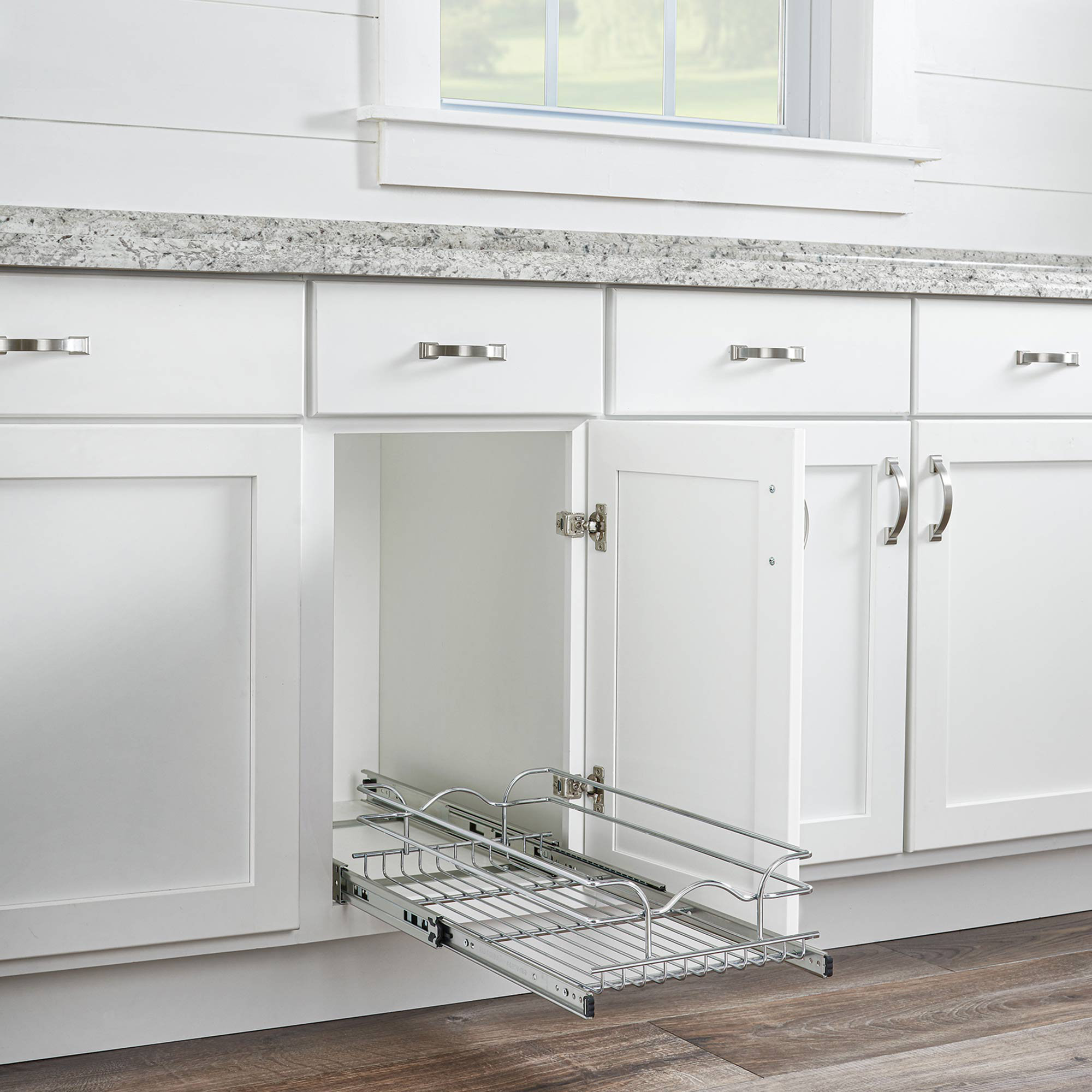 Rev-A-Shelf Cabinet Pullout Shelf Organizer, 8.5 x 18 In, 5WB1-0918CR-1 ...