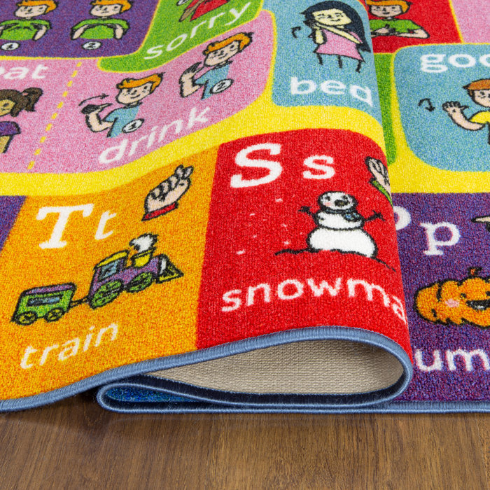 Zoomie Kids ABC Alphabet ASL Sign Language Learning Game Play Non Slip ...