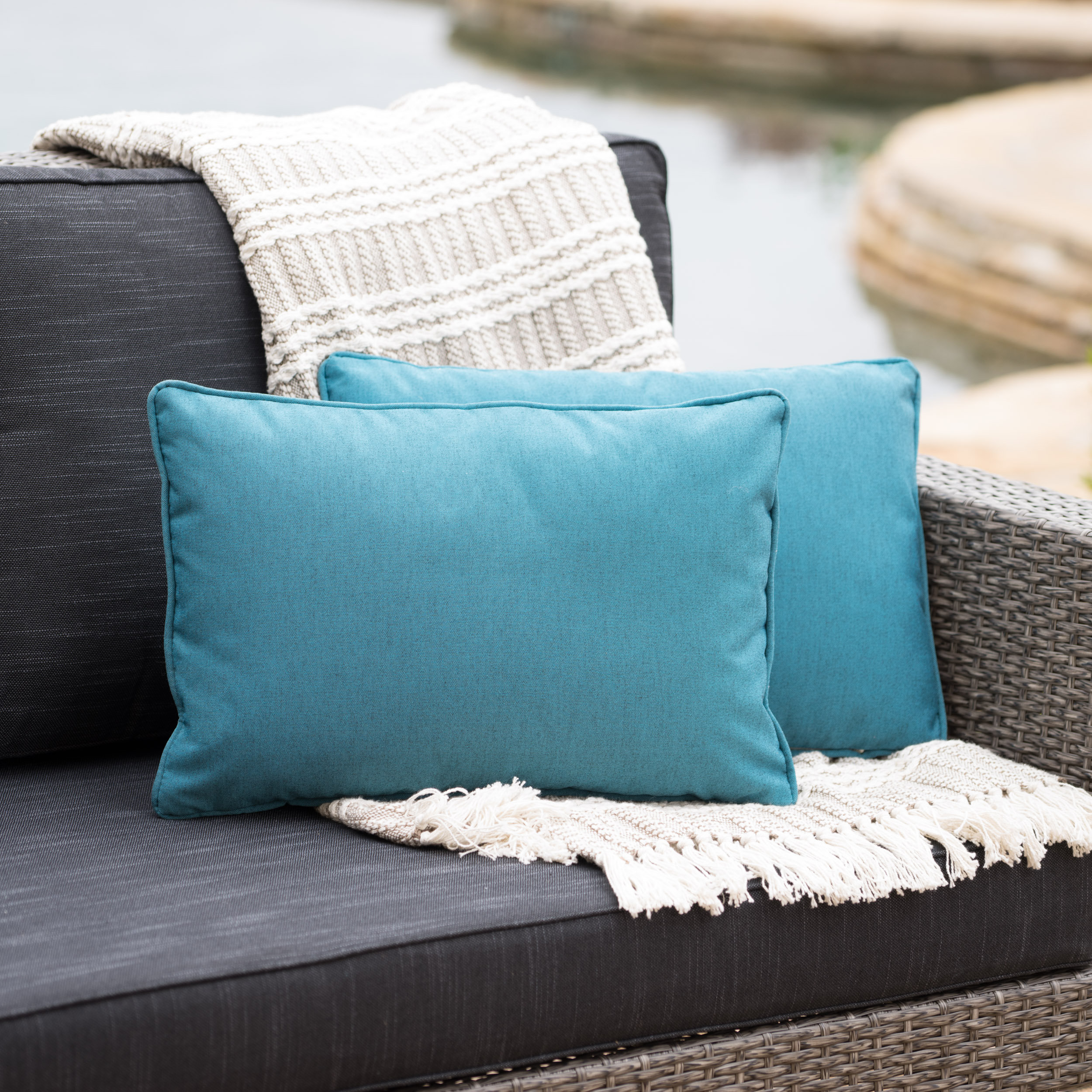 Christopher Knight Home Prado Rectangular Pillow Cover & Insert ...