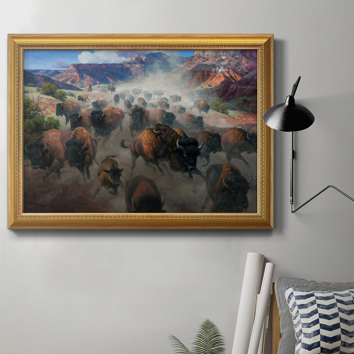 Foundry Select Thunder in the Palo Duro - Picture Frame Graphic Art on ...