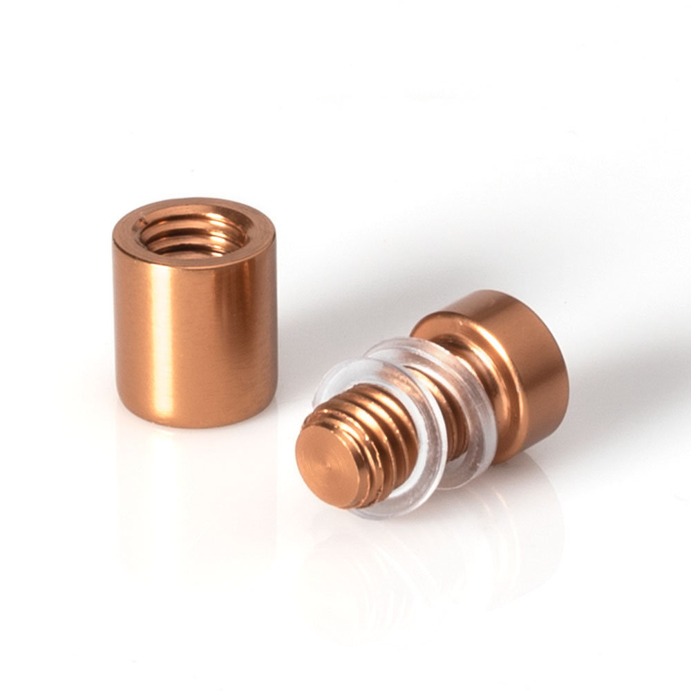 Outwater Sign Standoff 1/2" Diameter X 1/2" Barrel Length Copper ...