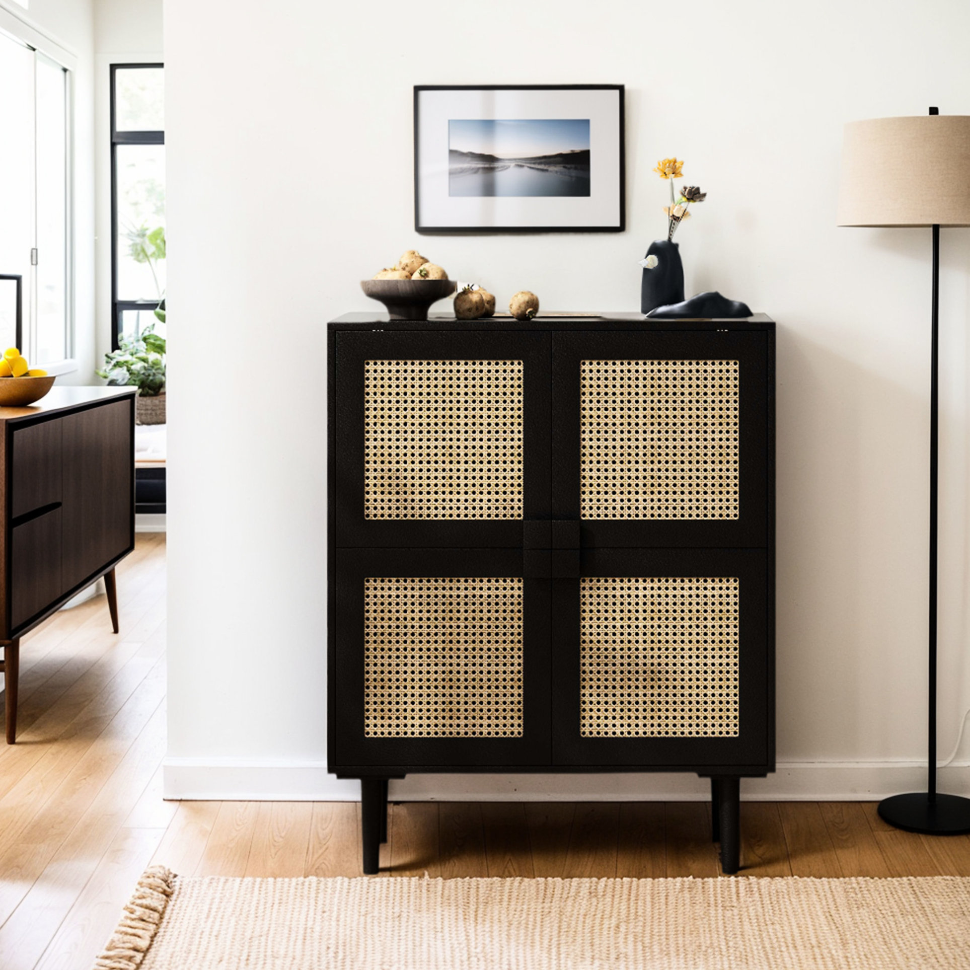 Dakota Fields 4-doors Mesh Storage Unit For Pantry Canned Goods - With ...