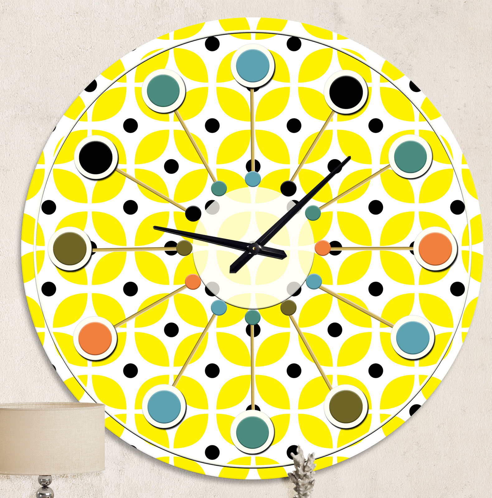 East Urban Home Retro Geometric Design I - Mid-Century Modern wall ...