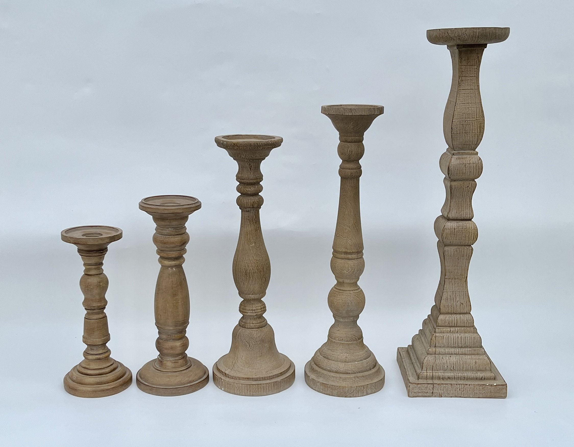 Canora Grey The Natural Collection 5 Piece Wood Tabletop Set | Wayfair