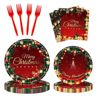 xmas party tableware