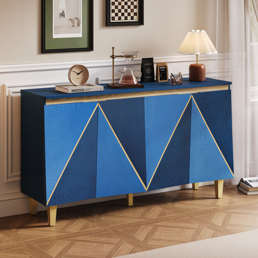 Hokku Designs Vintage-Inspired Storage Cabinet with Two-Tone Design and ...