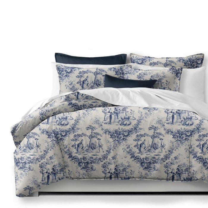 The Tailor's Bed Alsace Cotton Toile Duvet Cover Set | Wayfair